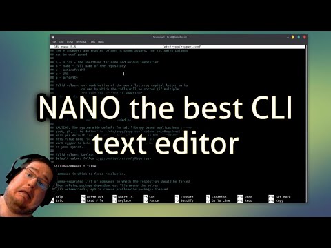 NANO the best CLI text editor