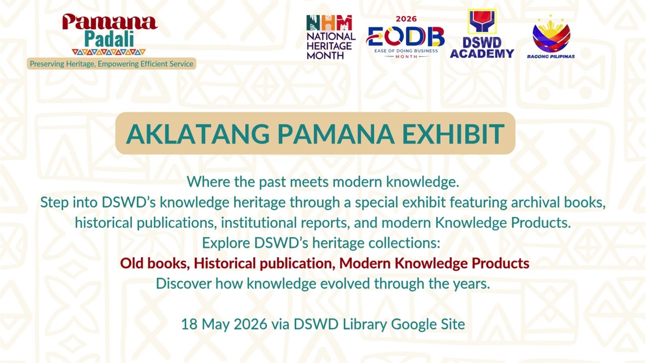 DSWD Library Activities for May 2026