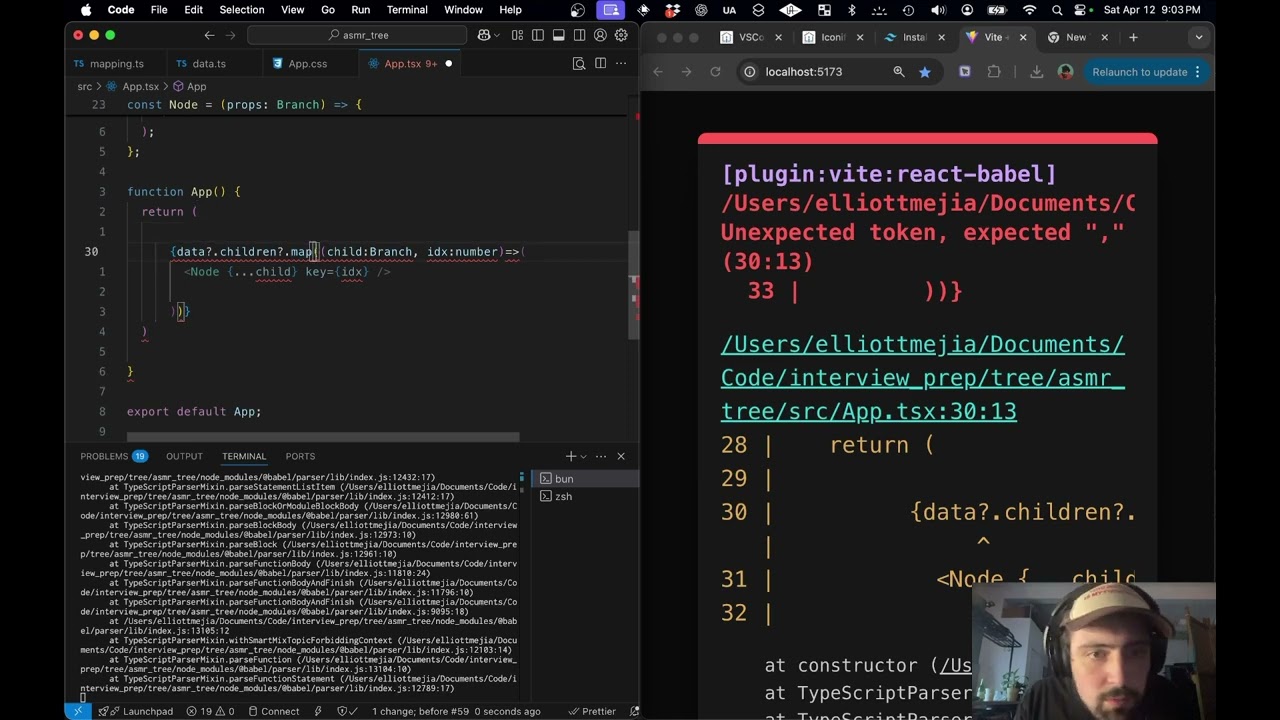 [NO TALKING ASMR] Coding a Browser Tree in React