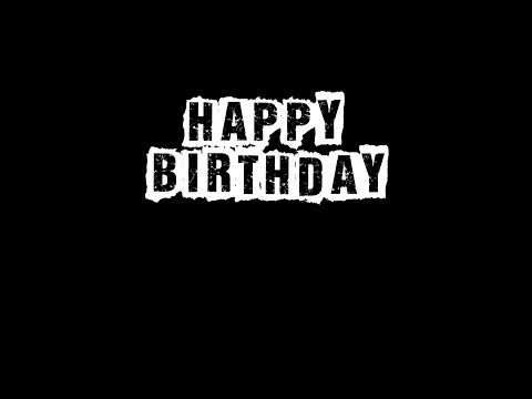 Happy Birthday Text Animation - Overlay