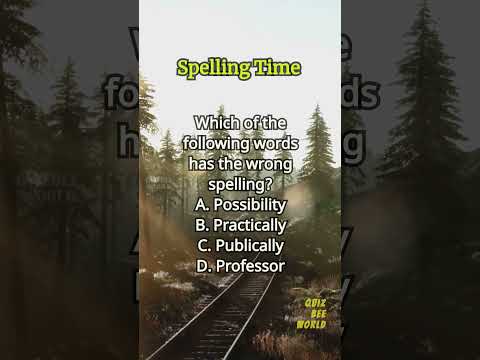Spelling Time 187 #spelling #englishlearning #englishvocabulary #questions #quiz