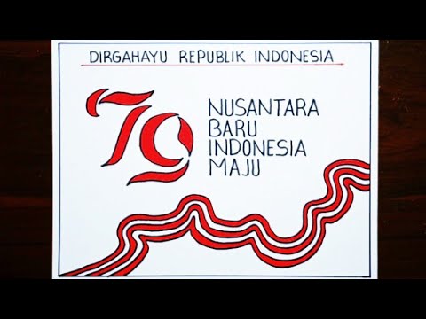 Gambar logo HUT RI ke 79 yang mudah - Gambar tema 17 agustus - logo hut ri ke 79 - gambar 17 agustus