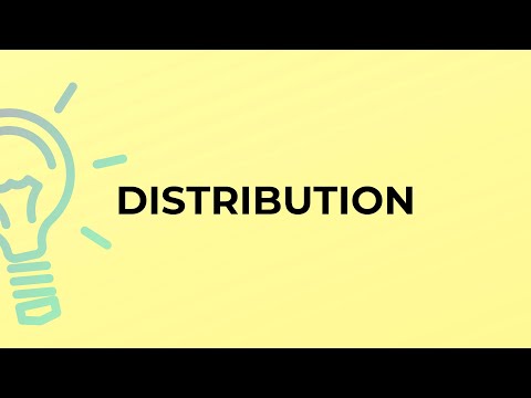 What is the meaning of the word DISTRIBUTION?