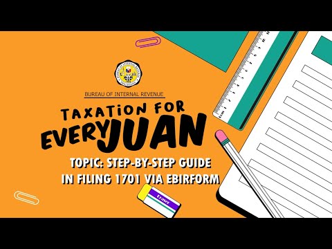 BIR Form No. 1701 Step-by-Step Filing Guide