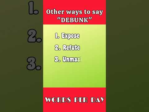 Alternative words for "DEBUNK" #englishlearners #englishlearning #youtubeshorts