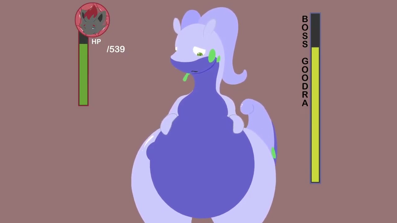 Goodra eats Zorua