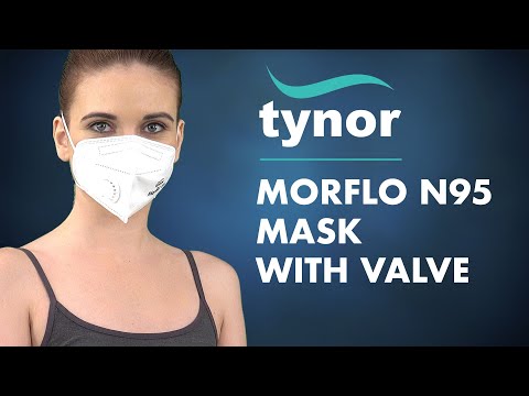 Tynor Morflo N95 Mask with Valve for high efficiency 6 layer filtration& superior breathing comfort