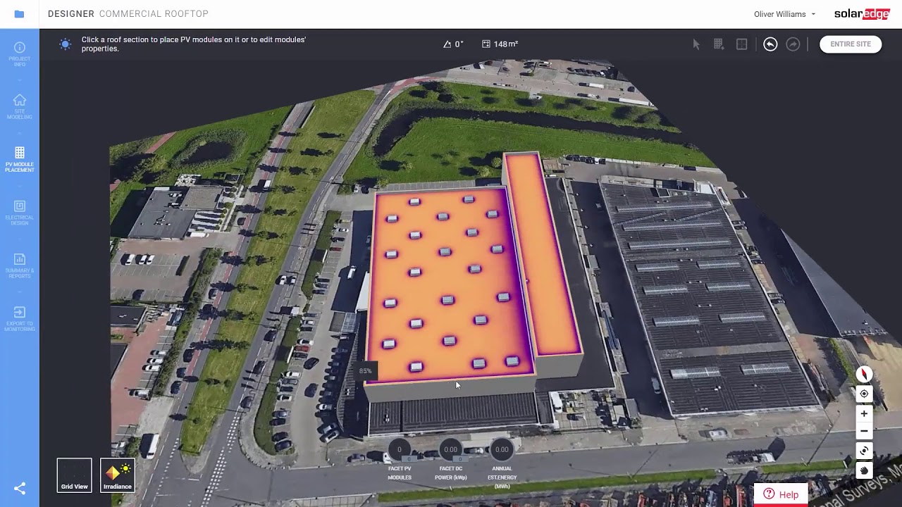 Creating commercial projects in SolarEdge's Designer | International