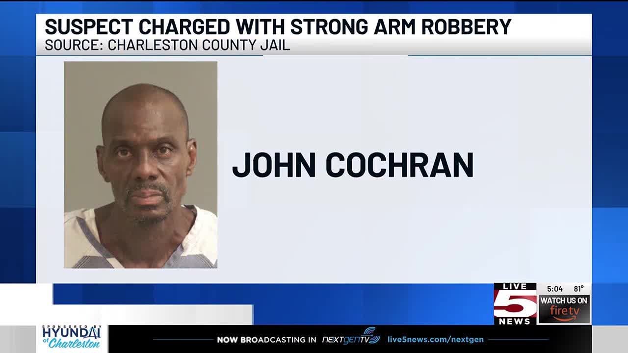 VIDEO: Man arrested, charged after victim robbed behind gas station in North Charleston