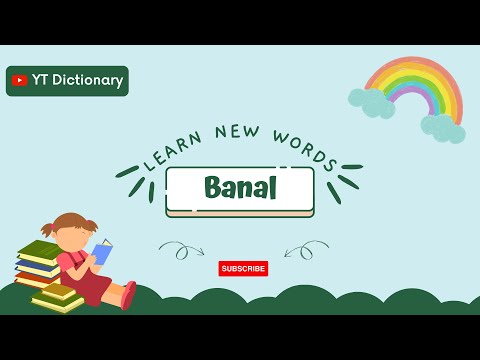 Banal How to Pronounce? 'Banal' meaning in English + Urdu | Synonyms | English Solutions#vocabulary