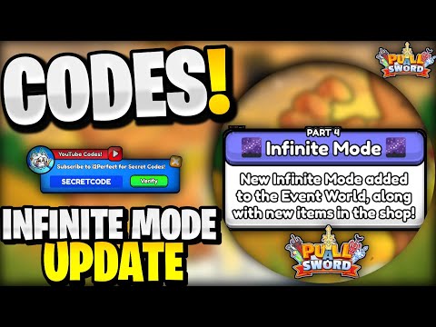 🔥*NEW* All Working INFINITE MODE UPDATE CODES FOR PULL A SWORD! ROBLOX PULL A SWORD CODES