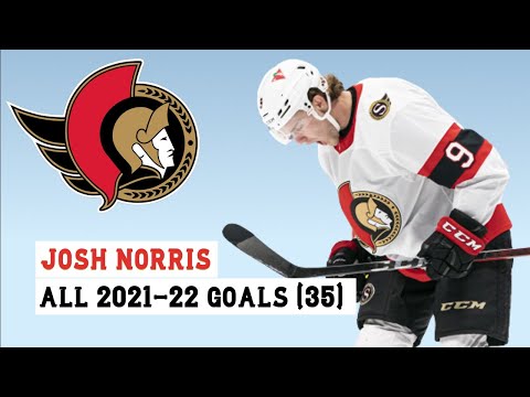 Josh Norris (#9) All 35 Goals of the 2021-22 NHL Season