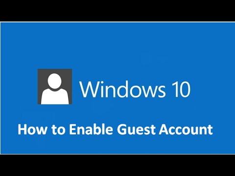 How to Enable Guest Account In Windows 10 - Howtosolveit