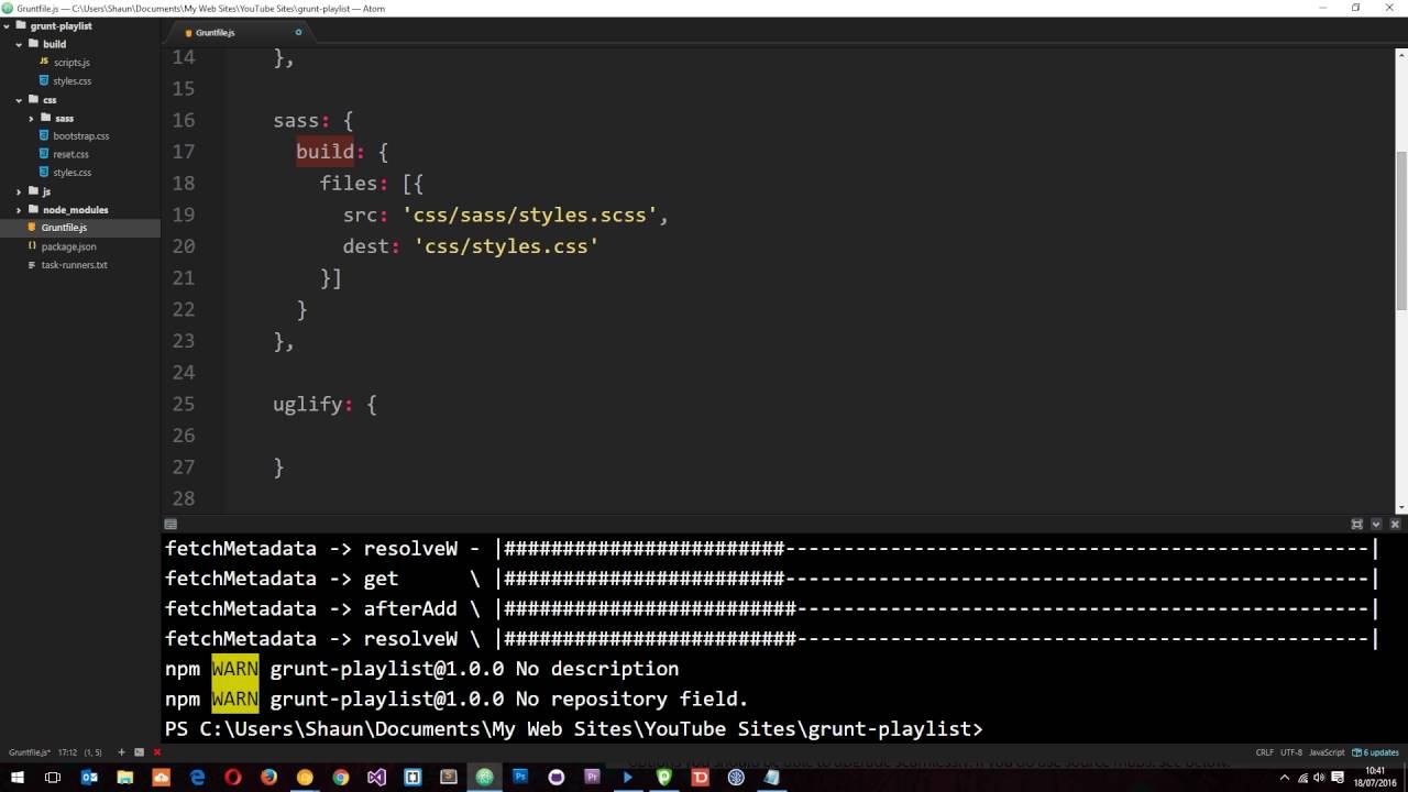 Grunt JS Tutorial #6 - Uglifying JavaScript