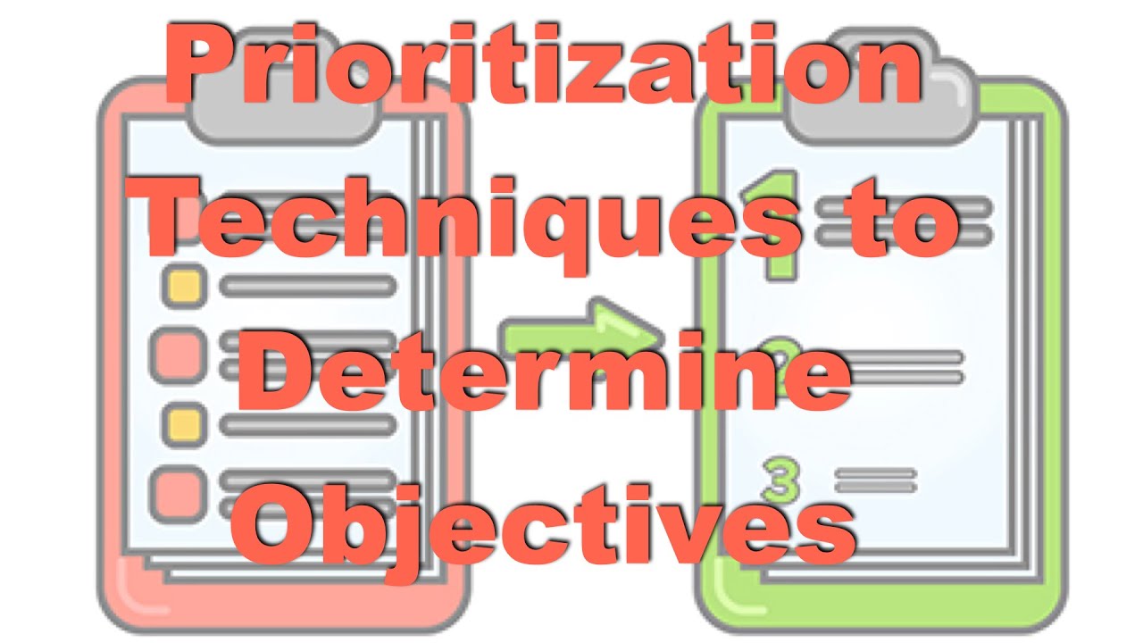 10- PRIORITIZATION TECHNIQUES TO DETERMINE OBJECTIVES
