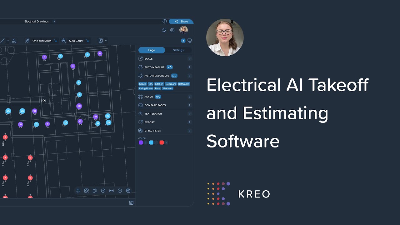 Electrical AI Takeoff and Estimating Software — Kreo Software