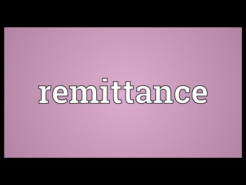 Remittance Meaning