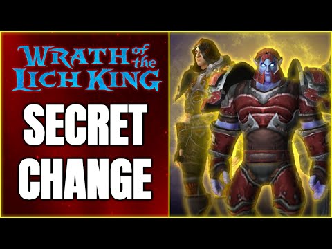 Blizzard Didn't Mention This Change in WOTLK Classic