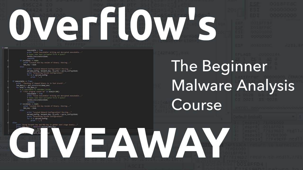 Beginner Malware Analysis Course - GIVEAWAY