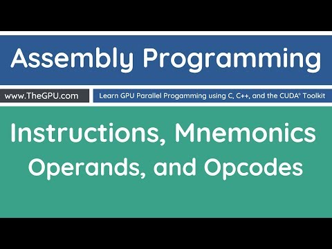 Learn Assembly Programming - Instructions, Mnemonics, Operands, and Opcodes