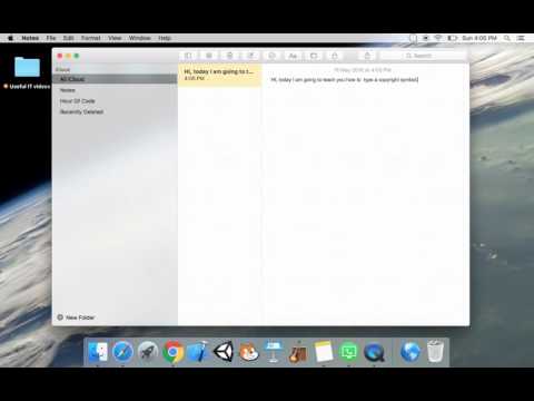 How to make a copyright symbols in Mac ! Super Easy!