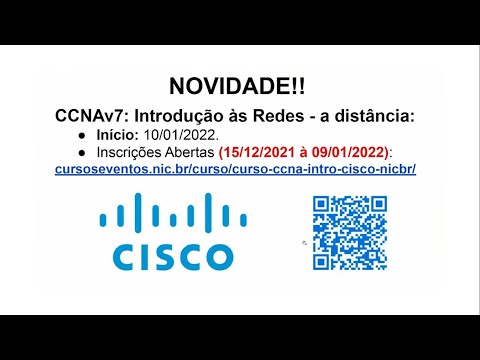 Curso CCNA NIC - Módulo 1 do Curso CCNA NETACAD oferecido gratuitamente em formato online no NIC.br