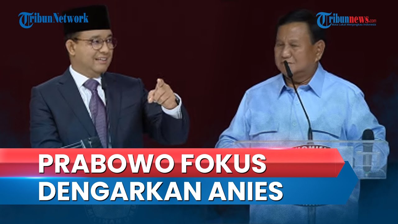 REAKSI Prabowo Fokus Dengarkan Penjelasan Anies Soal Masalah Kesehatan, Sesekali Angguk-angguk ...