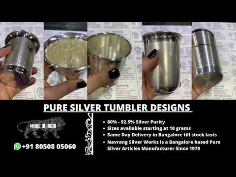 Silver Glass Set Manufactures - Pure Silver Glass Designs Retailer from ...