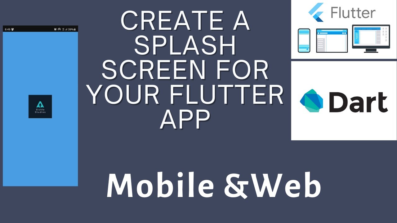 Flutter Tutorial - Splash Screen in Flutter (Mobile & Web)