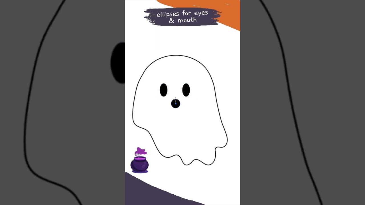 CUTE Pastel Ghost Tutorial For Adobe Illustrator!