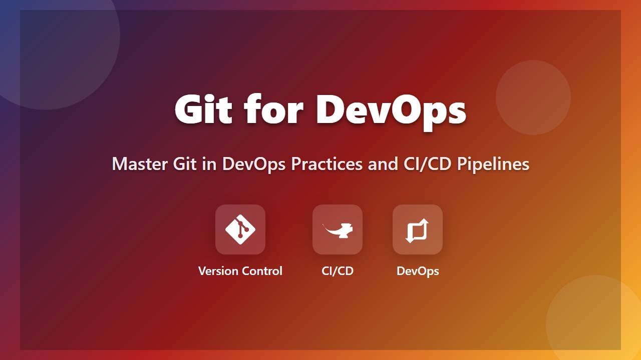 Git for DevOps: A Beginner's Guide to Version Control & CI/CD