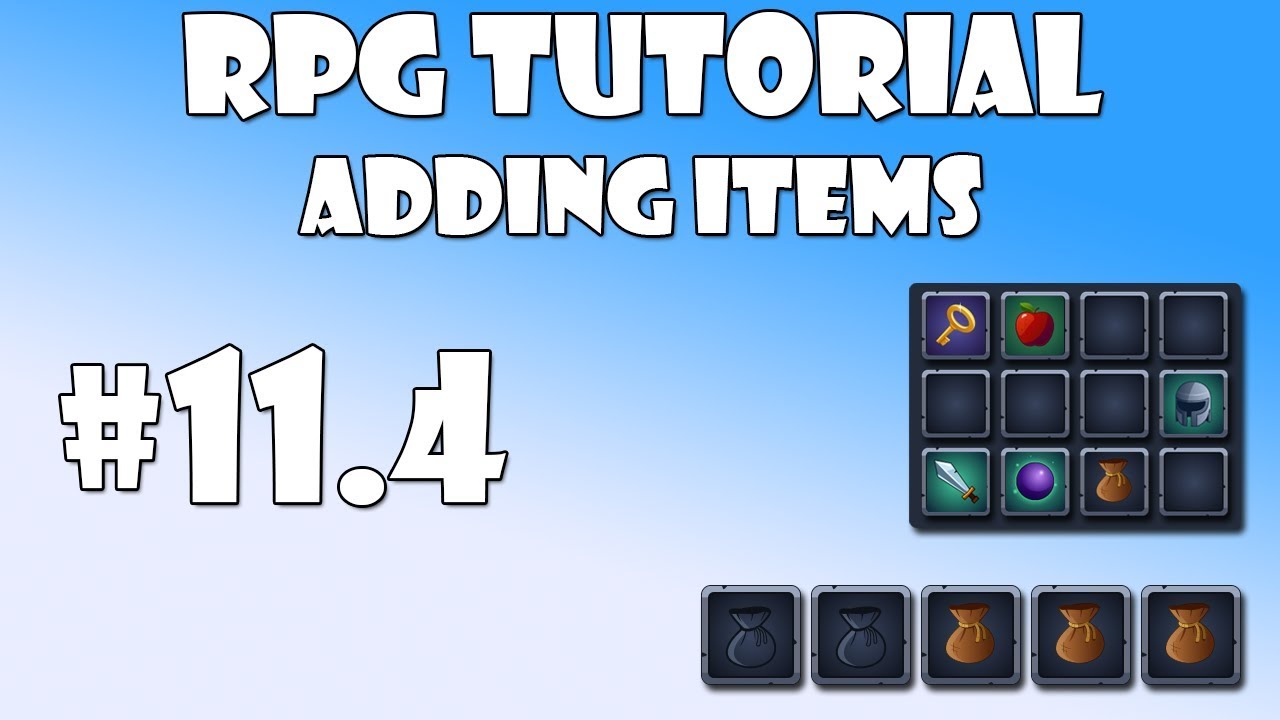 #11.4 Unity RPG Tutorial - Adding items