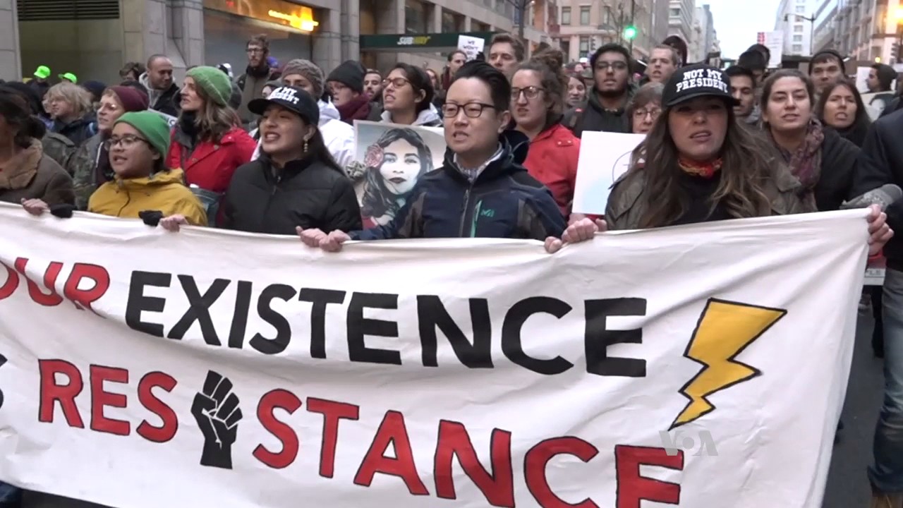 Protesters Start Early on Inauguration Day