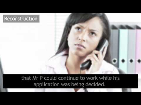 Inaction and delay prevented one man from working - subtitled