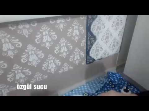 Application de pochoir sur le mur - idées de peinture murale