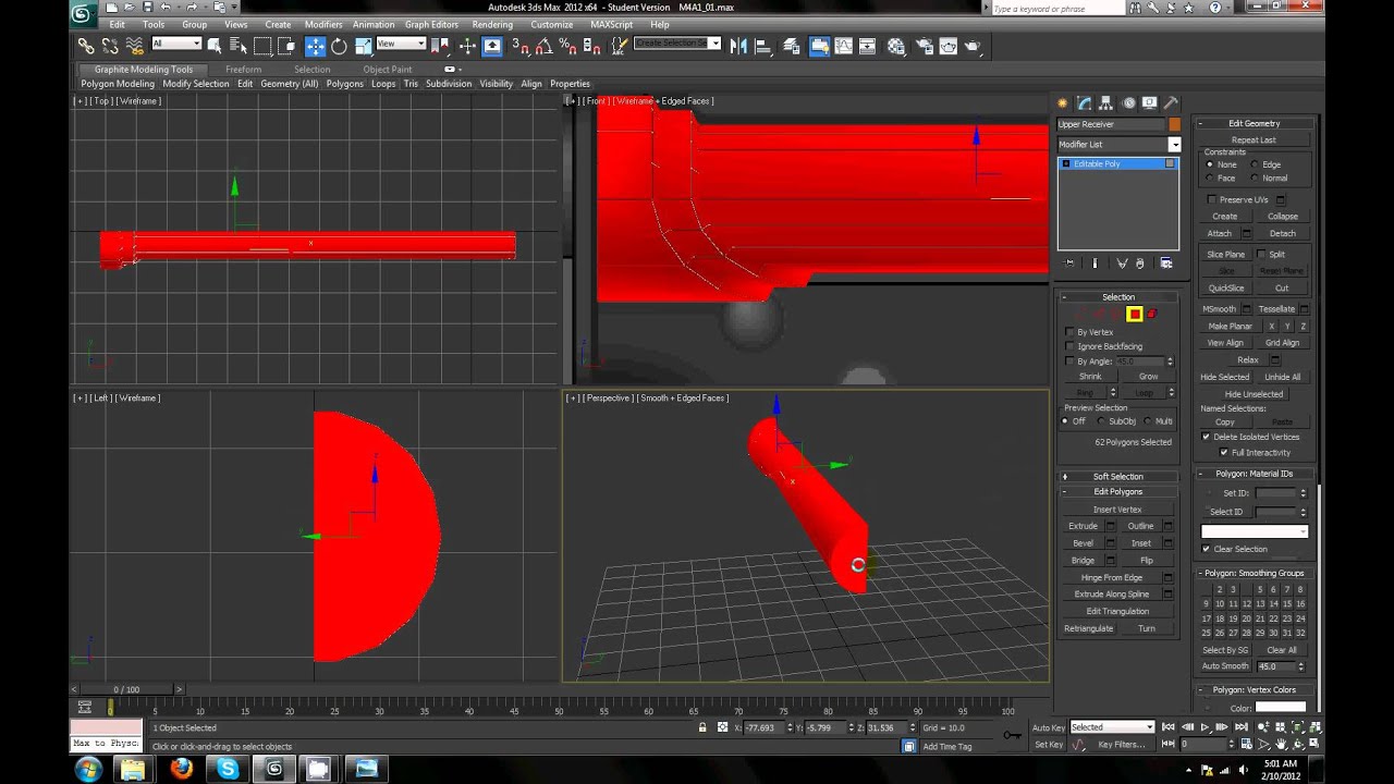 M4A1 - 3D Modeling Tutorial - 02 - Blockout (Part 1)