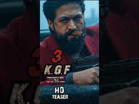 K.G.F Chapter 3 Teaser | Rocking Star Yash | KGF 3 film| #trailer #shortfeed @tonitoonzkahaniyan