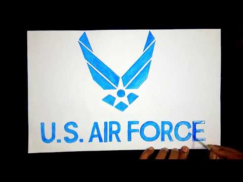 How to draw the U.S Air Force logo
