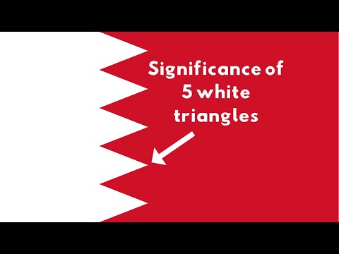 Decoding the flag of Bahrain: What do the colors and the triangles represent?