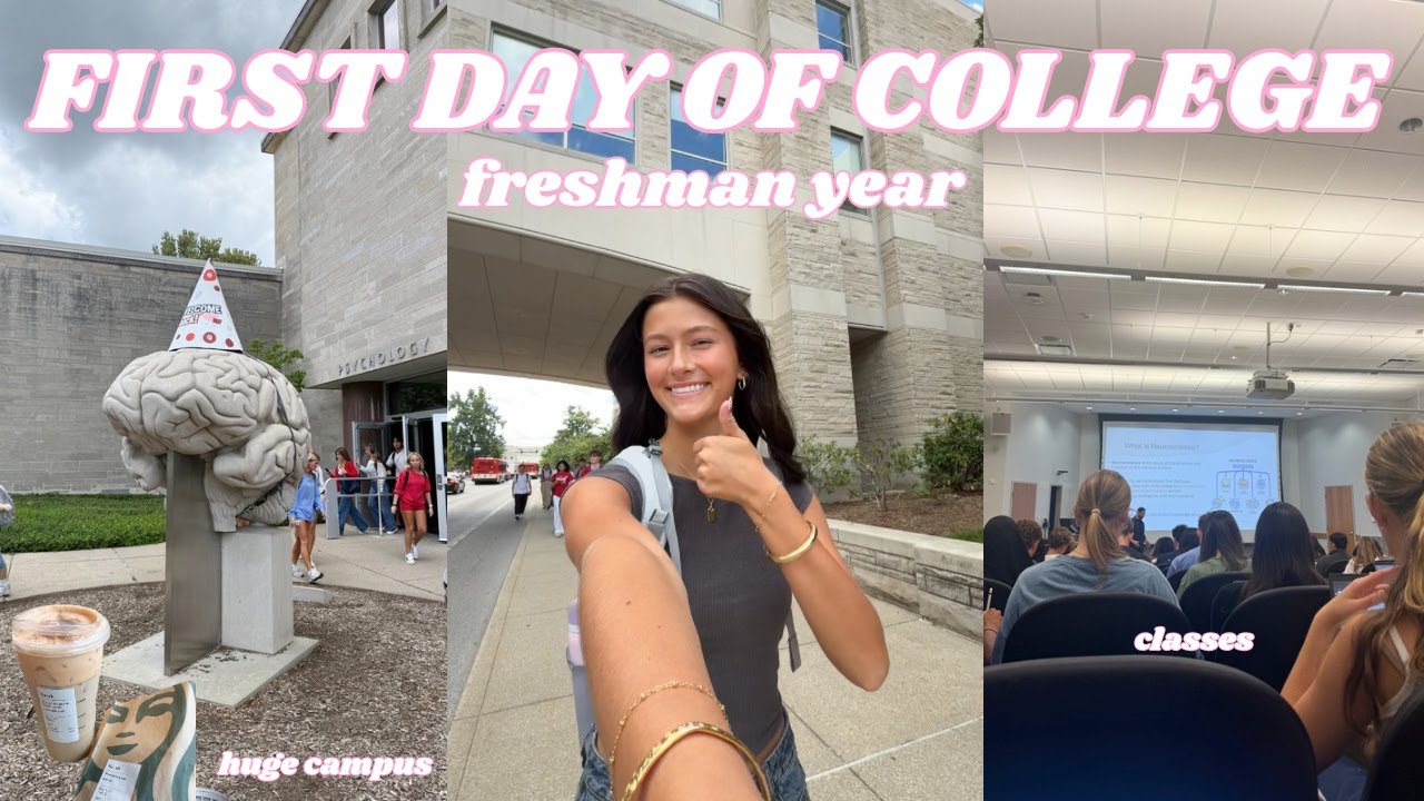 FIRST DAY OF COLLEGE *freshman year* | new classes, huge campus, & dorm life