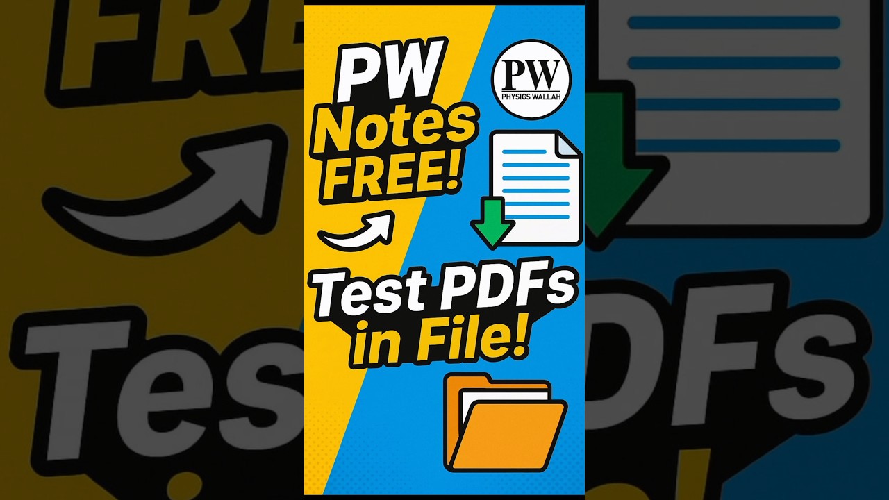 pw app se test pdf download #pw #medicalentranceexam #neet