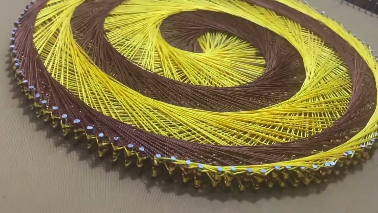 Double string spiral art timelapse