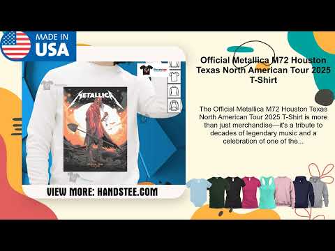 Official Metallica M72 Houston Texas North American Tour 2025 T-Shirt