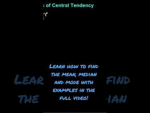 Find the mean, median and mode with examples!