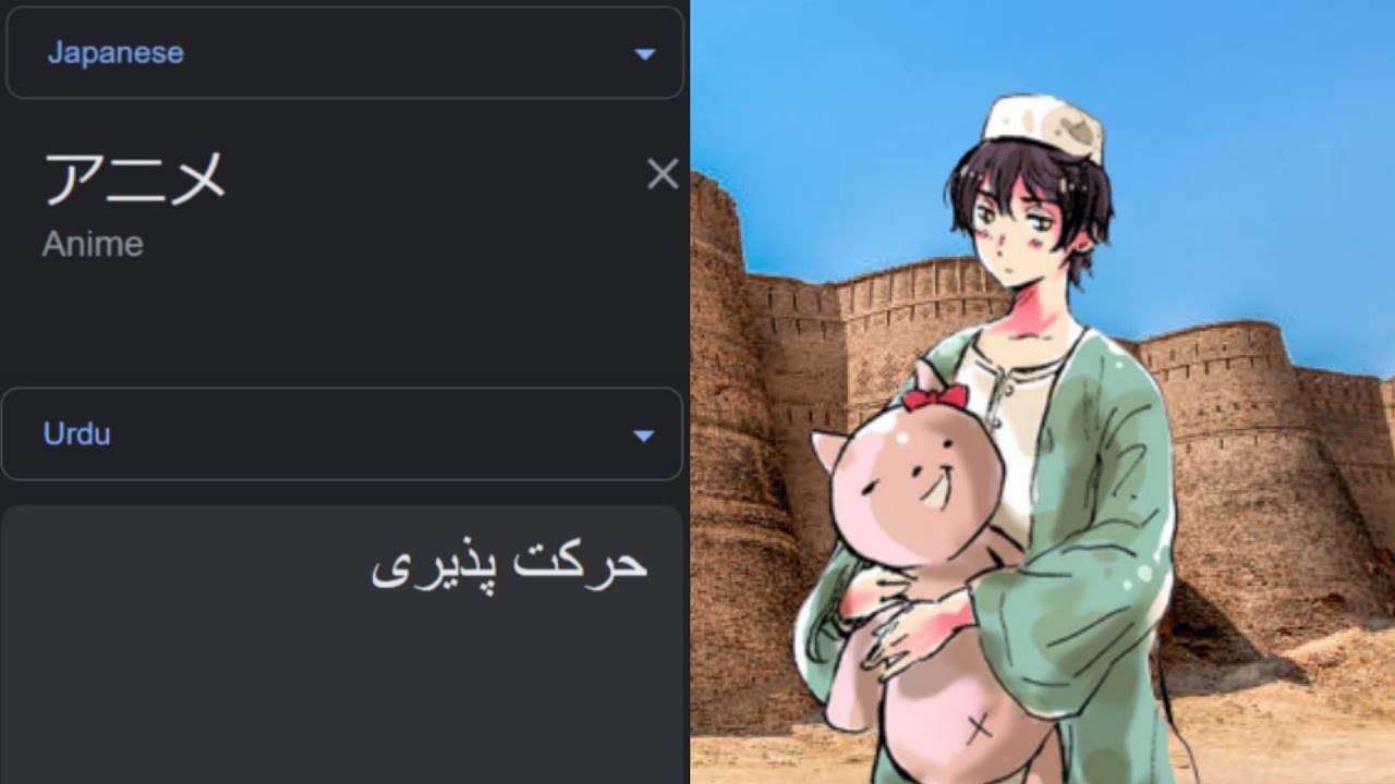 Anime in different languages meme