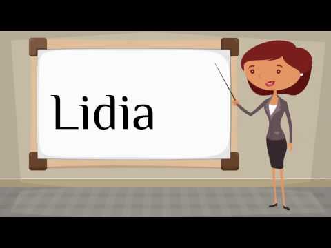 How do you say 'Lydia' in Spanish?