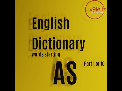 Ultimate English Dictionary words starting AS