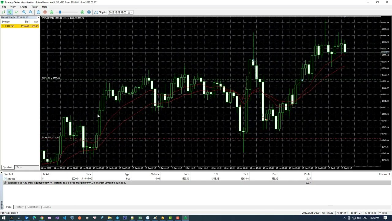 MA cross EA on MQL5