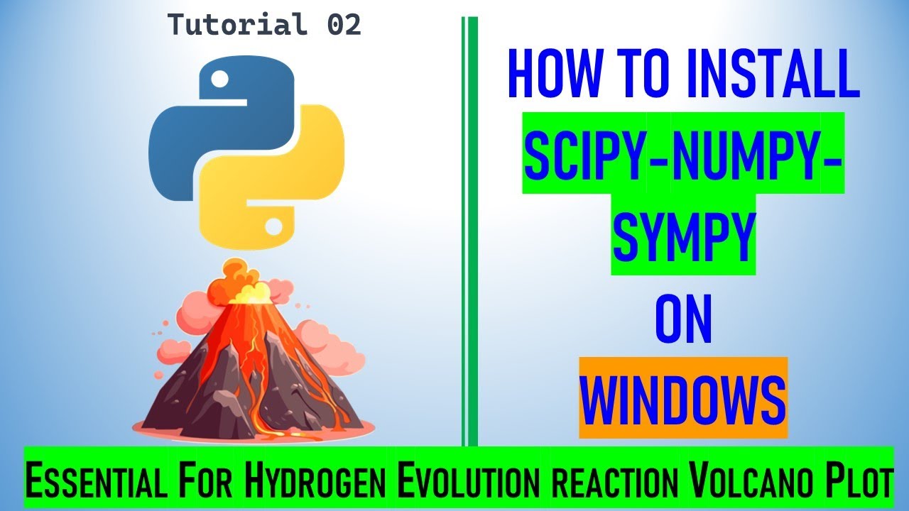 How to install PYTHON and NUMPY, SCIPY, SYMPY on WINDOWS