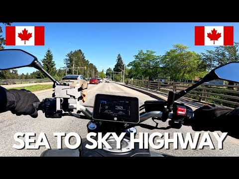 Vancouver to Squamish - Sea to Sky Highway - Motorcycle Ride - Vancouver, Canada